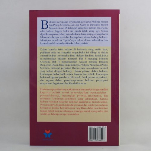 Hukum Responsif – Philippe Nonet dan Philippe Selznick | Kalimetroshop